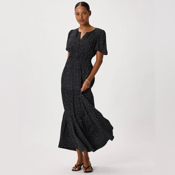 Quince | Dresses | Nwt Quince Washable Stretch Silk Tiered Maxi Dress L ...